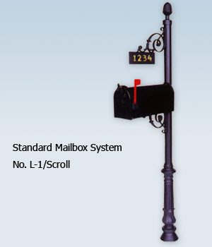 Standard Mailbox System - No. L-1/Scroll - Lawler Manufacturing Company